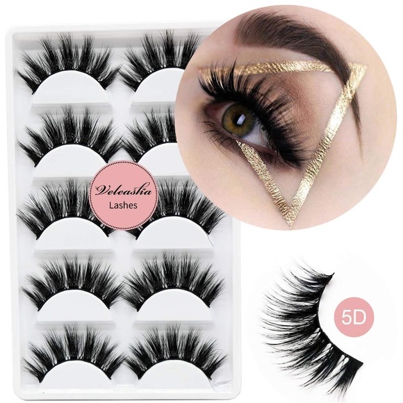 Makeup | 5d Faux Mink Volume Fluffy Natural False Eyelashes | Poshmark